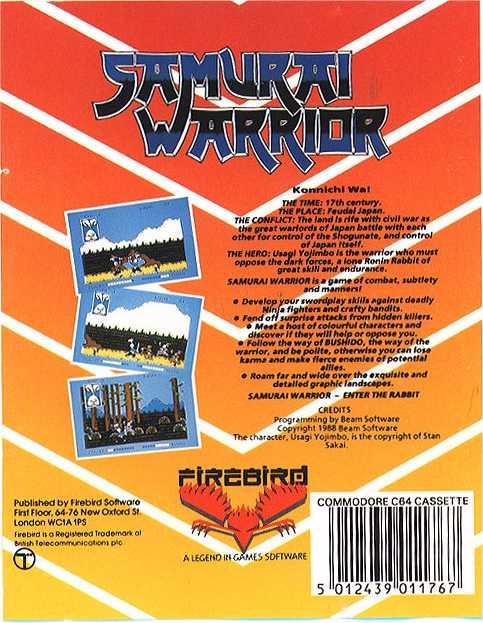 Samurai Warrior - The Battles of Usagi Yojimbo – C64-Wiki