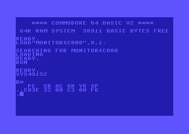 MONITOR$C000, MONITOR$8000 (Commodore) – C64-Wiki