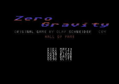 Zero Gravity – C64-Wiki