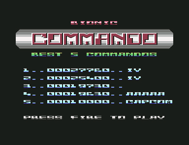 Bionic Commando – C64-Wiki