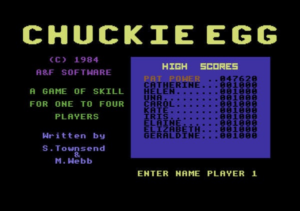 Chuckie Egg – C64-Wiki