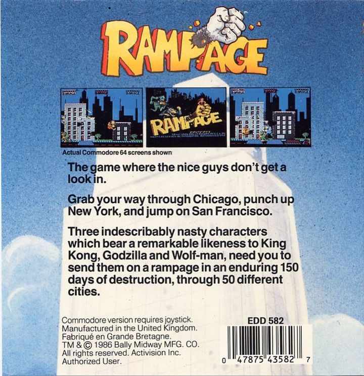 Rampage (Europa) – C64-Wiki